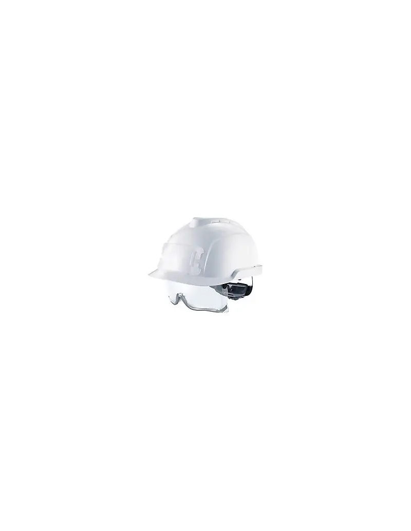 Casque blanc surlunettes intégrées avec porte badge -V-GARD 930 - MSA®